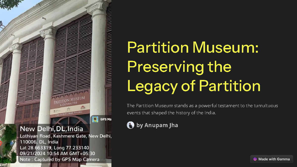 Partition Museum: A Tribute to the Legacy and Human Stories of 1947 ...