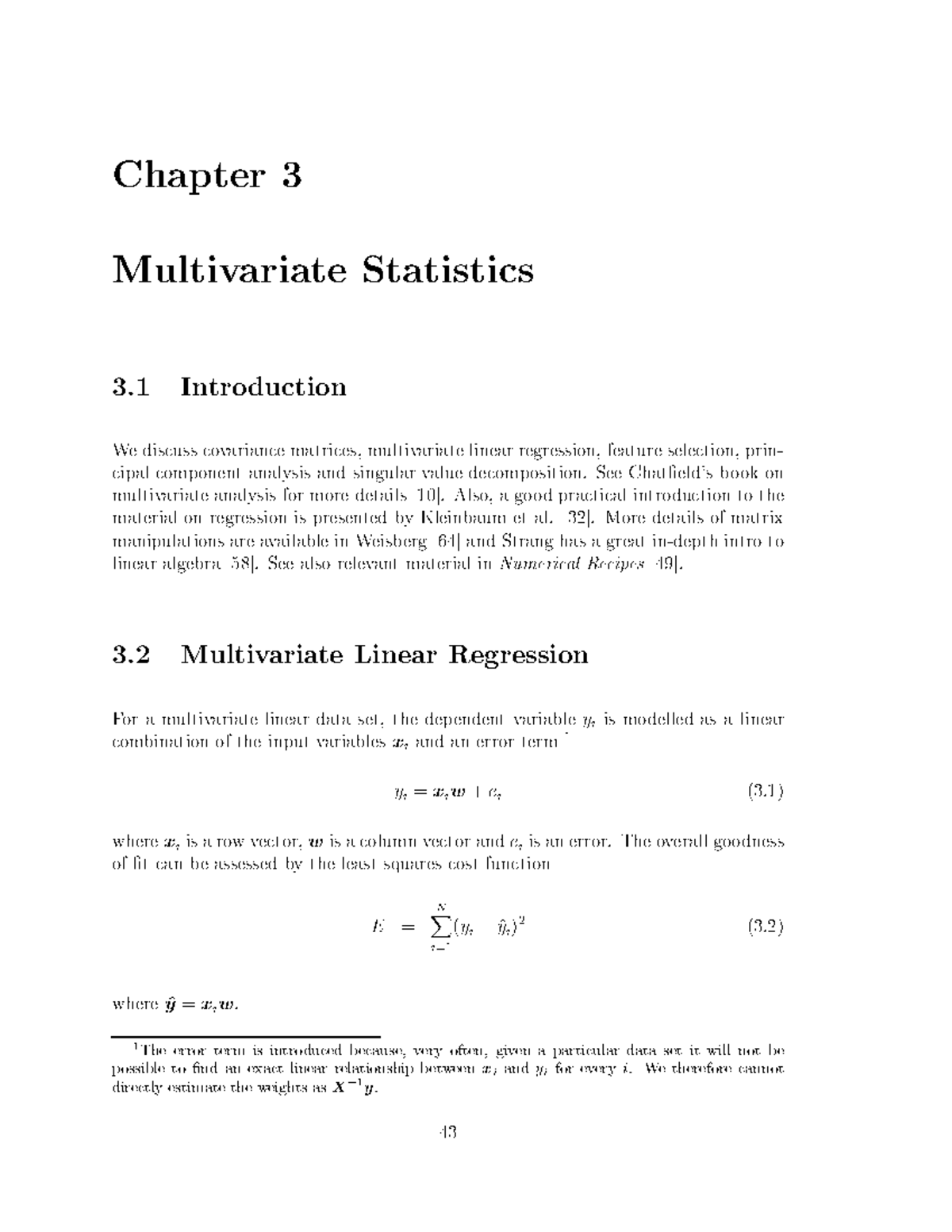 Multivariate - I need some notes - Chapter 3 Multivariate Statistics 3 ...