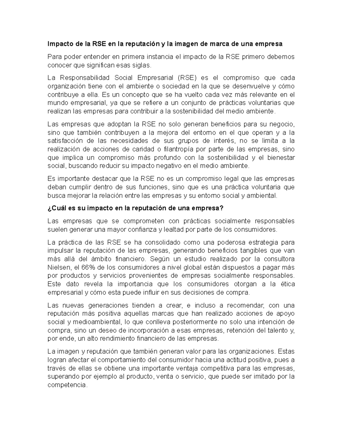Impacto de la RSE en Reputación y Marca de Empresas: Análisis Profundo ...