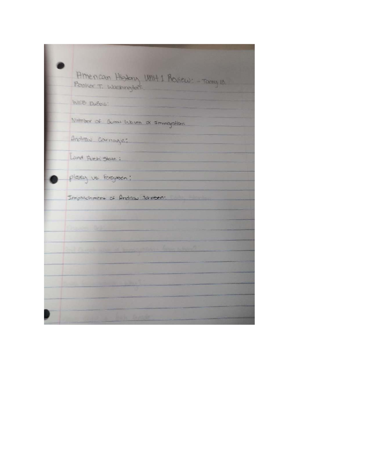 Final Exam Study Guide: American History Unit 1 (ABC123) - Studocu