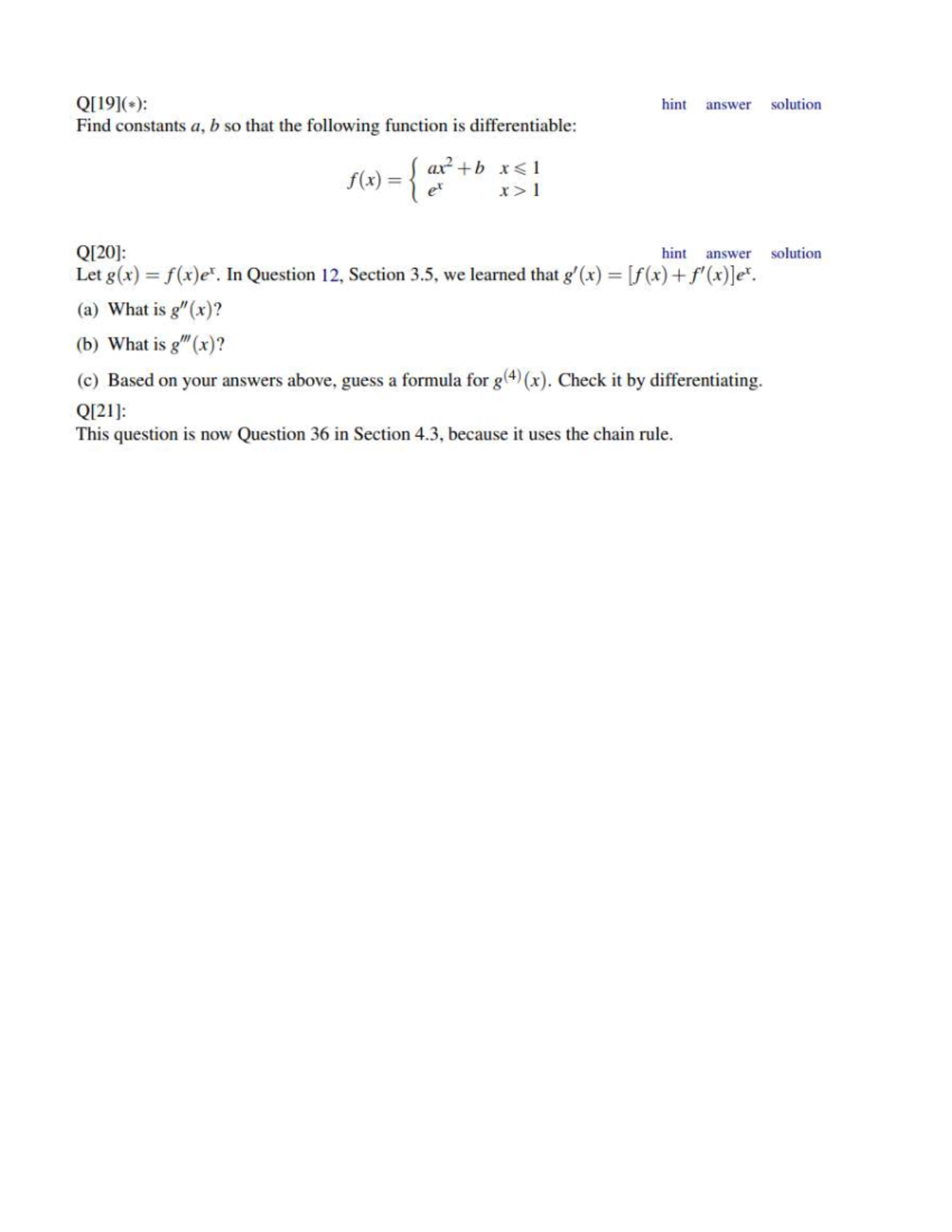 Calculus 101: Lecture Notes on Differentiation Techniques and ...