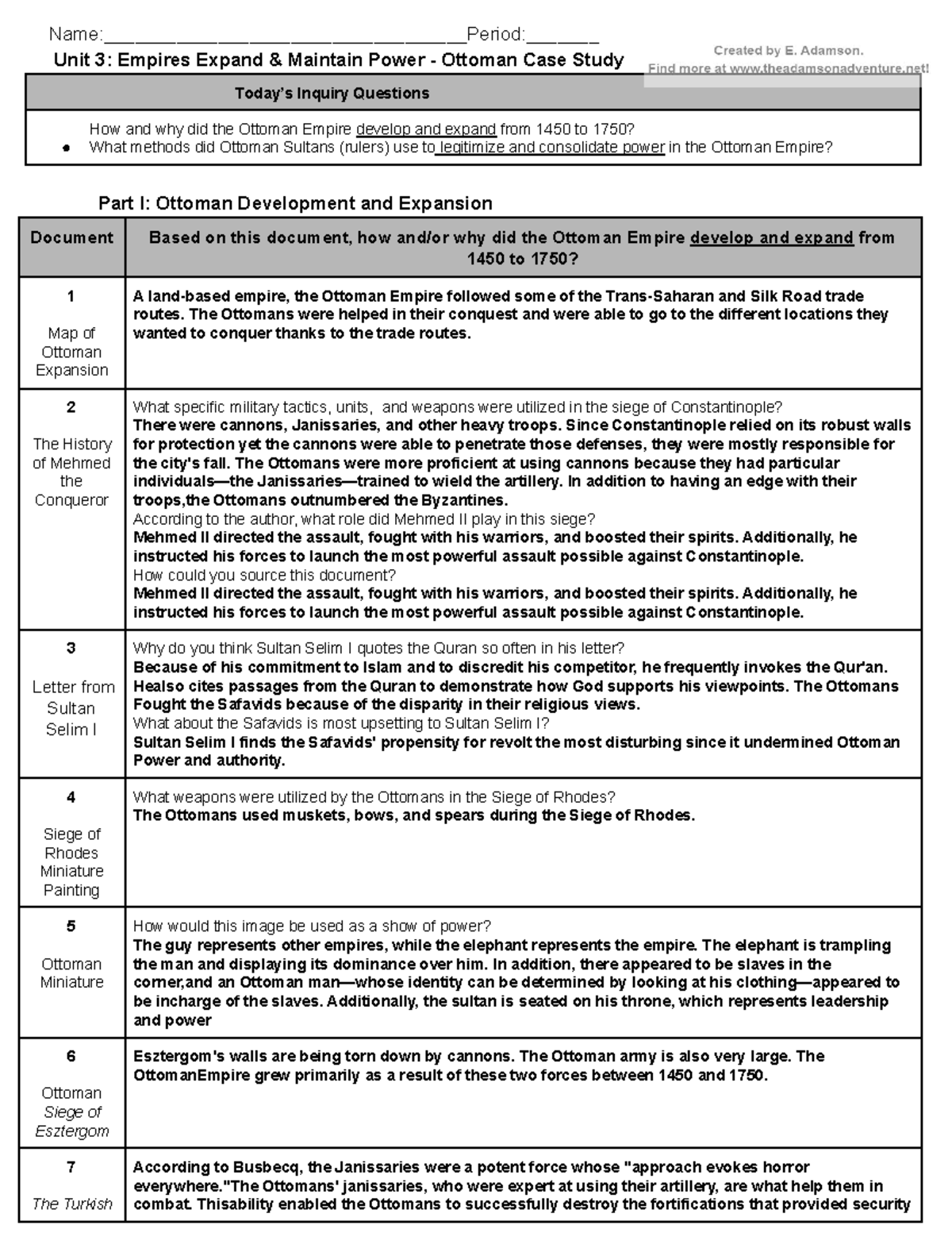 Copy+of+Copy+of+Unit+3 +Ottoman+Empire+Case+Study+(Student+Handout ...