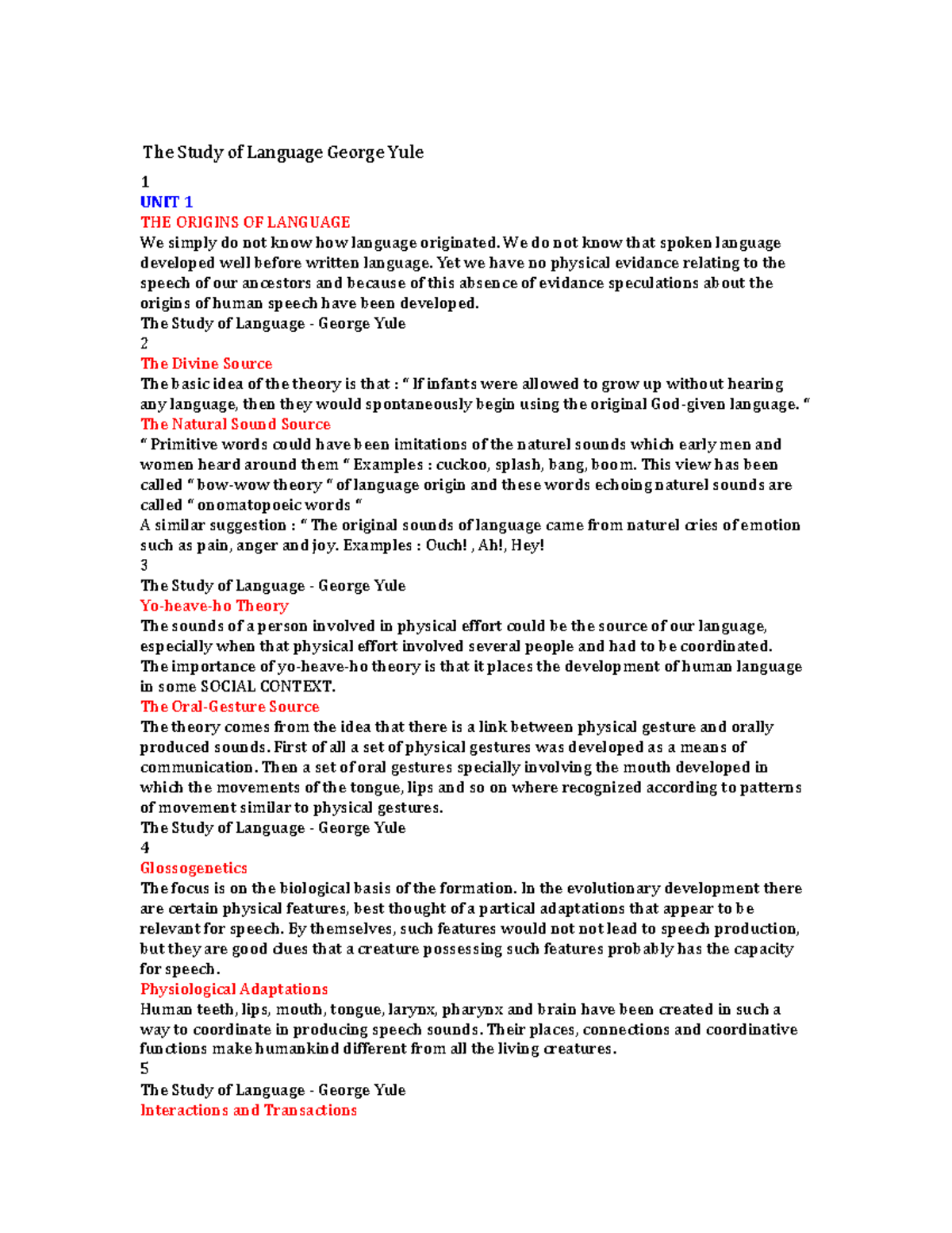 Linguistics Concepts List: The Divine Source and Language Origins (LNG ...