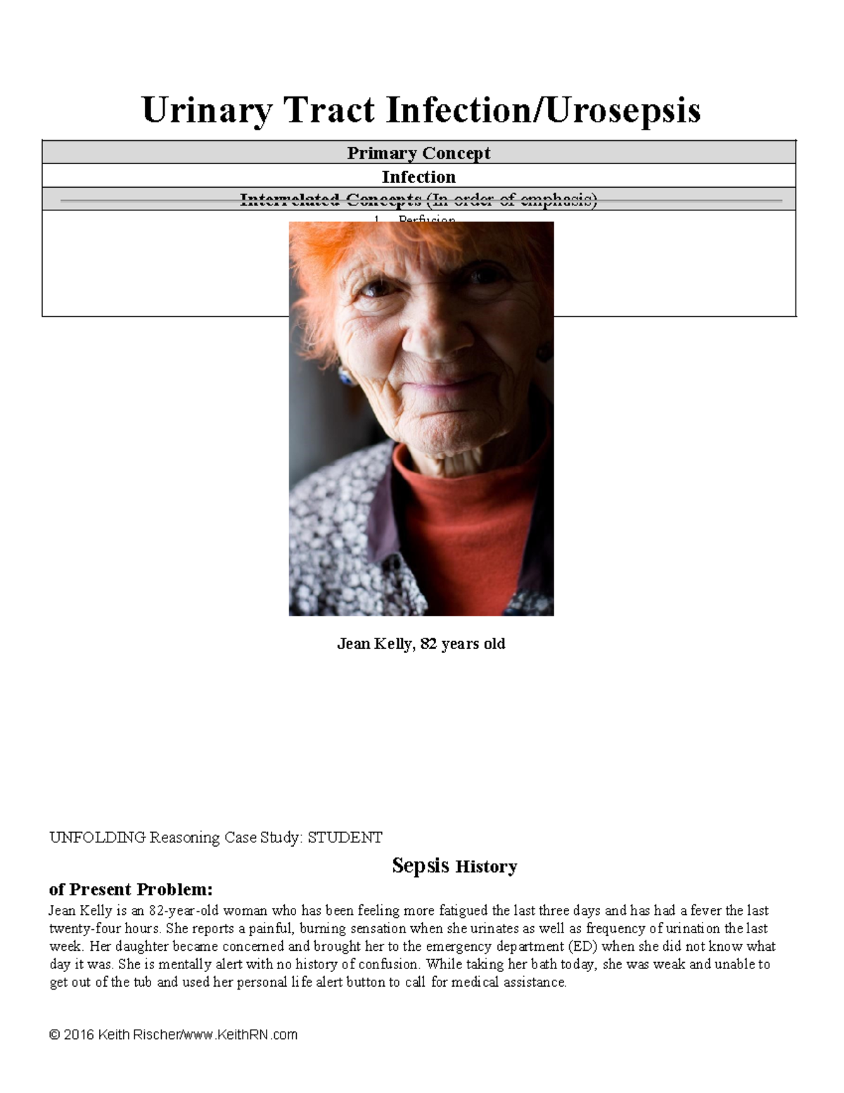 UTI^LJ Urosepsis Case Study: Clinical Analysis and Interventions - Studocu