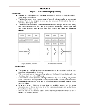 OS Module 1 - good luck! - COURSE NAME: OPERATING SYSTEMS COURSE CODE ...