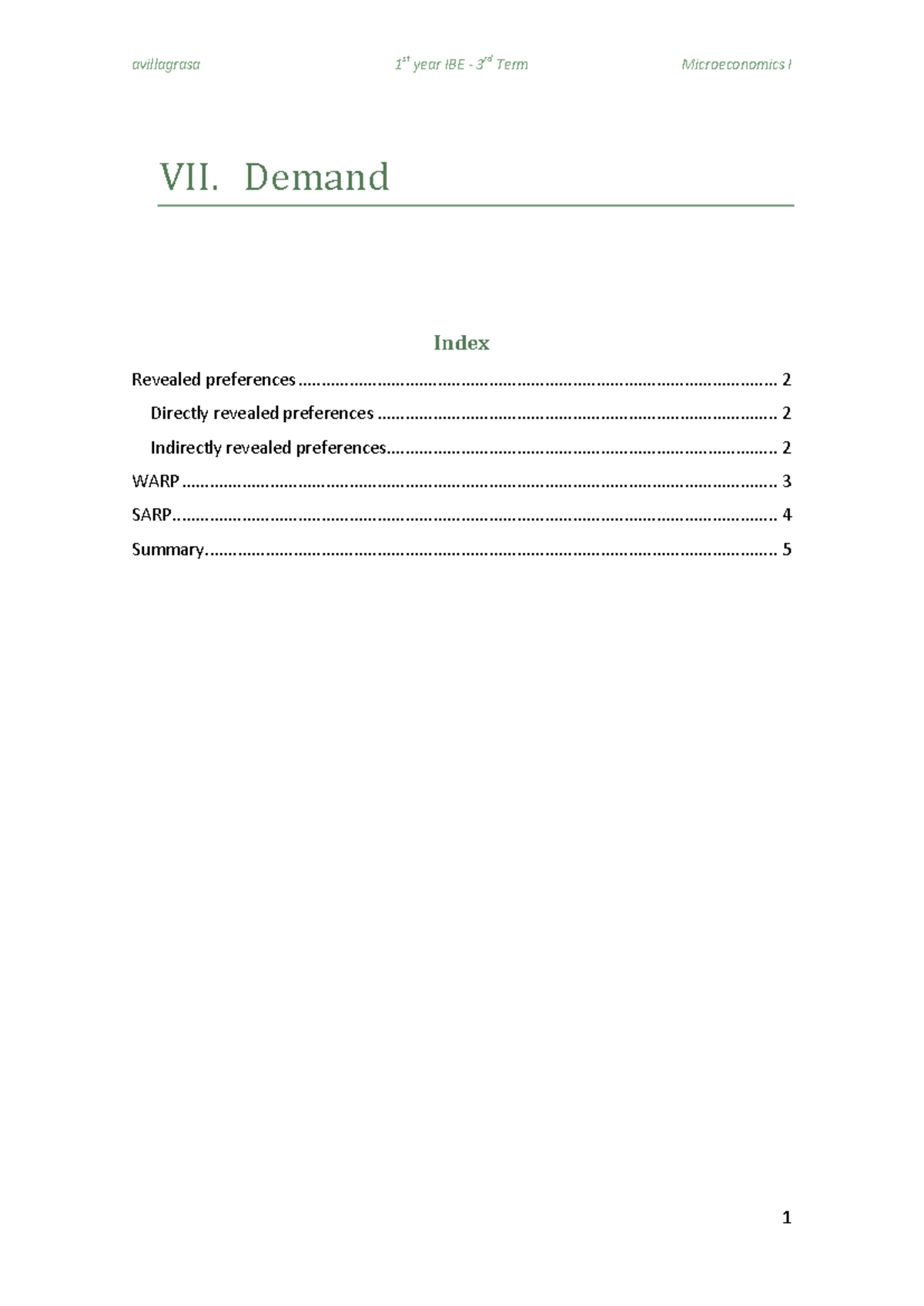 Revealed Preferences in Microeconomics I: WARP & SARP Analysis (IBE ...