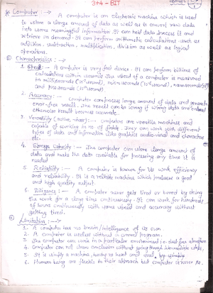 ACA UNIT2 - Summary Computer Science & Engineering - Performance metrics and measures are ...
