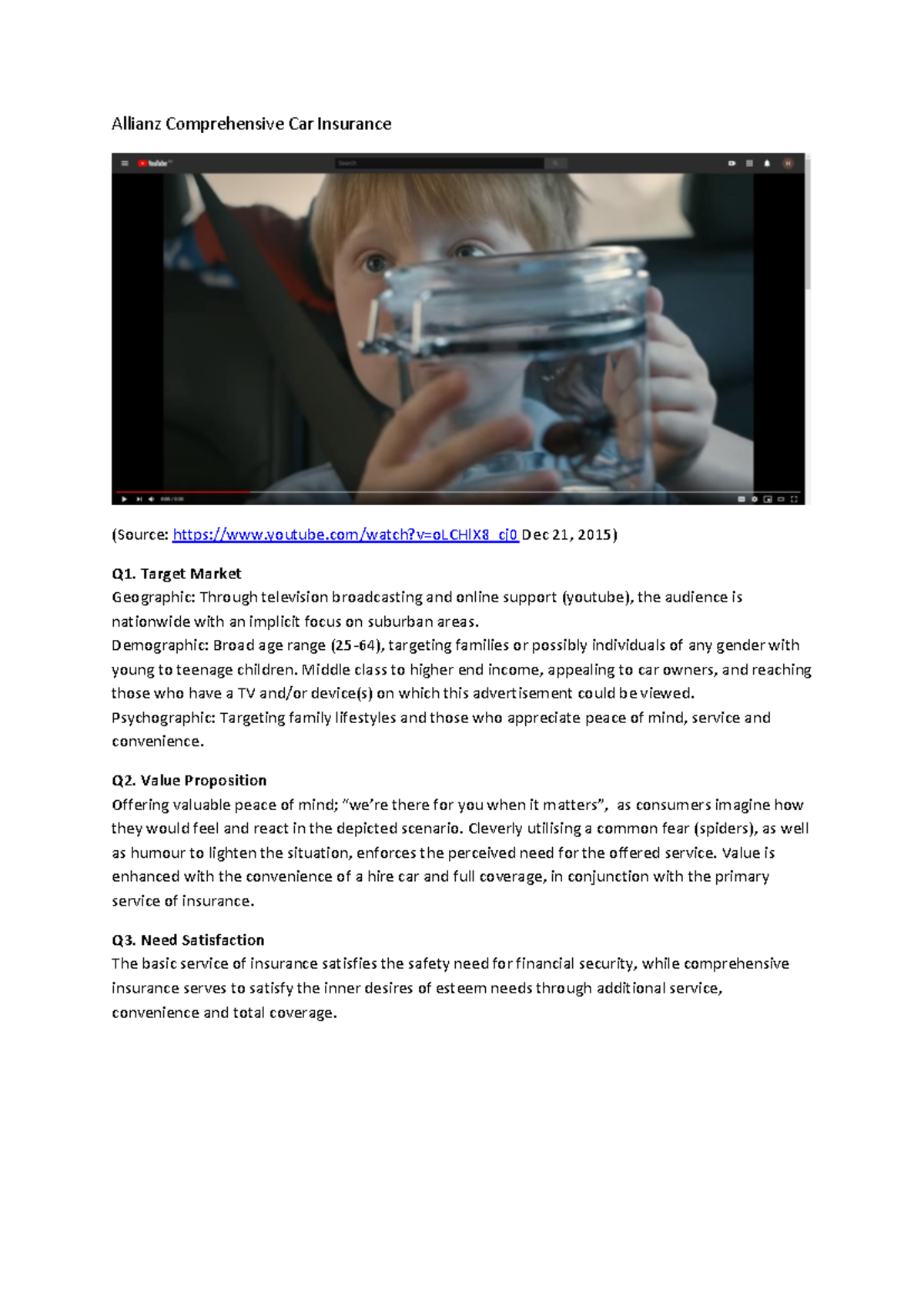 Product Peek - Week 3 - Allianz Comprehensive Car Insurance (Source ...