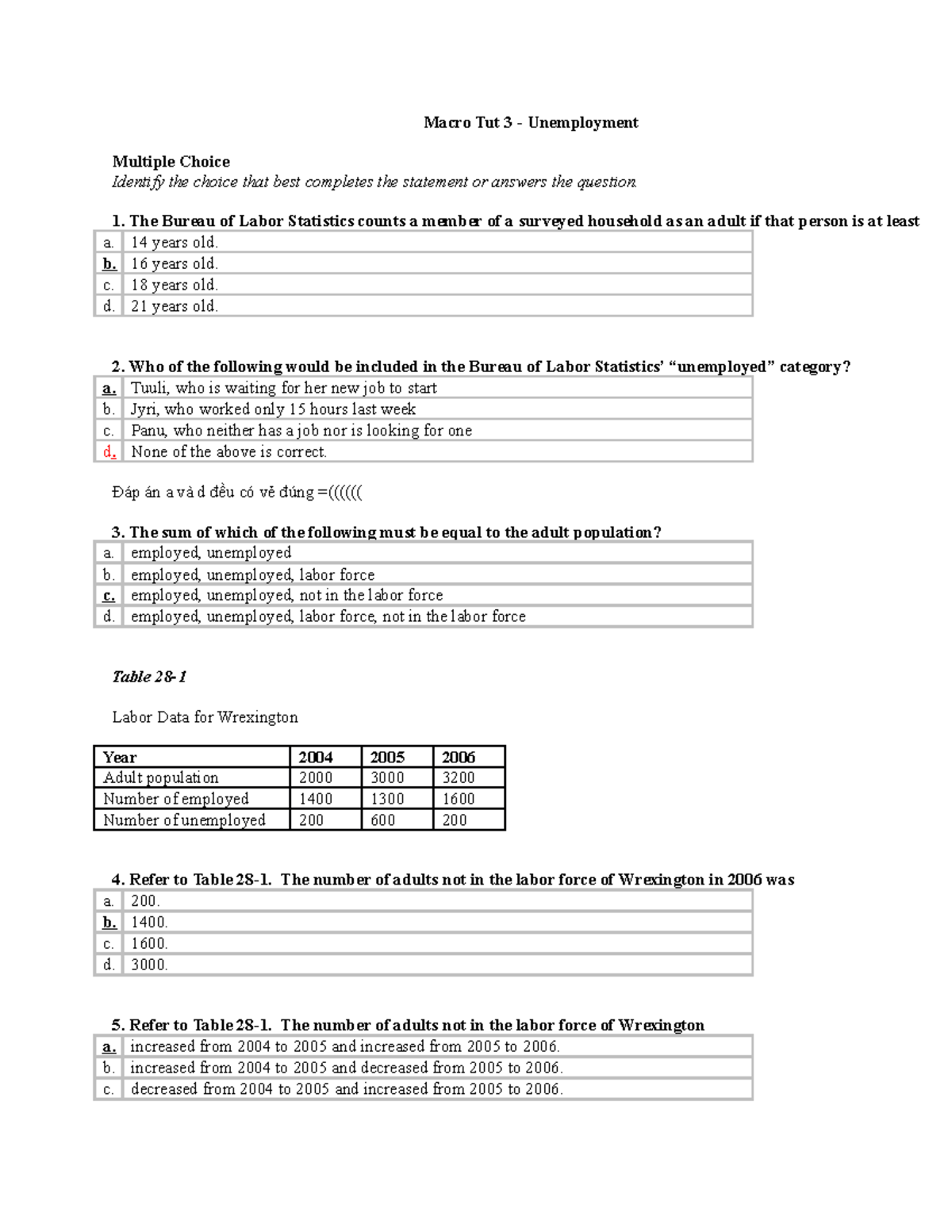 Macro Tut 3 - homework - Macroeconomics - Studocu