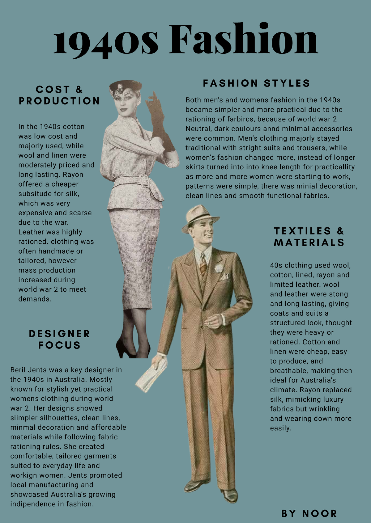 1940s Fashion Design: Trends, Materials, and Key Designers - Studocu