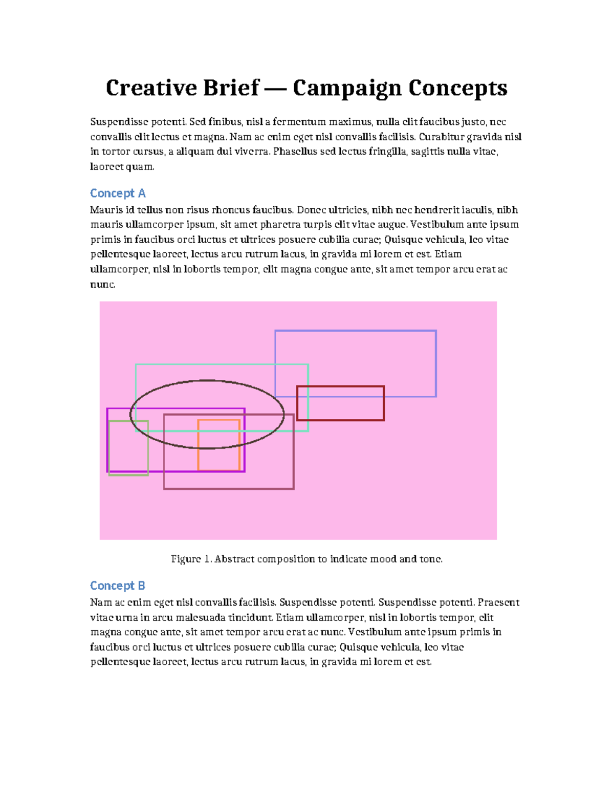 Creative Brief: Campaign Concepts Overview - Studocu