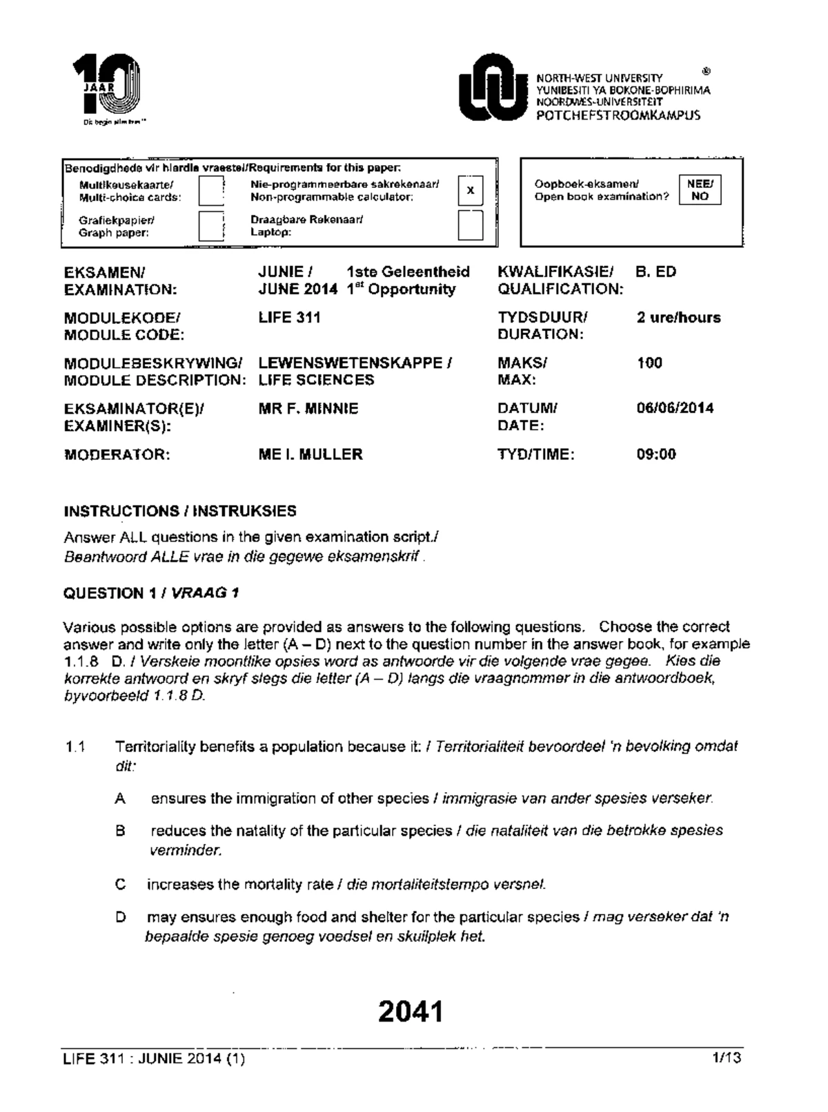 Annexure 1: Reporting & Investigation of Occupational Incidents - Studocu