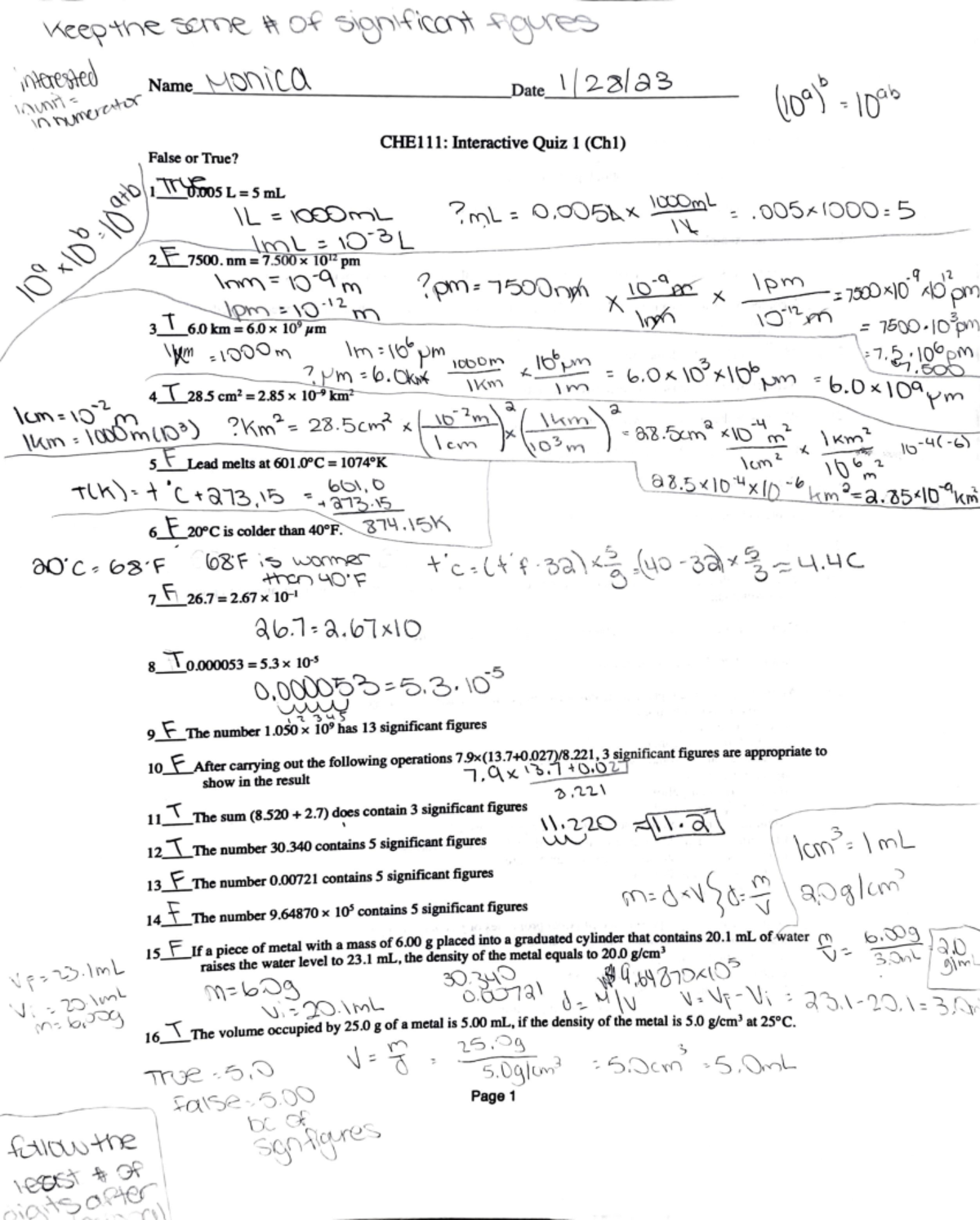 Chemistry Quiz: Matter and Properties - Studocu