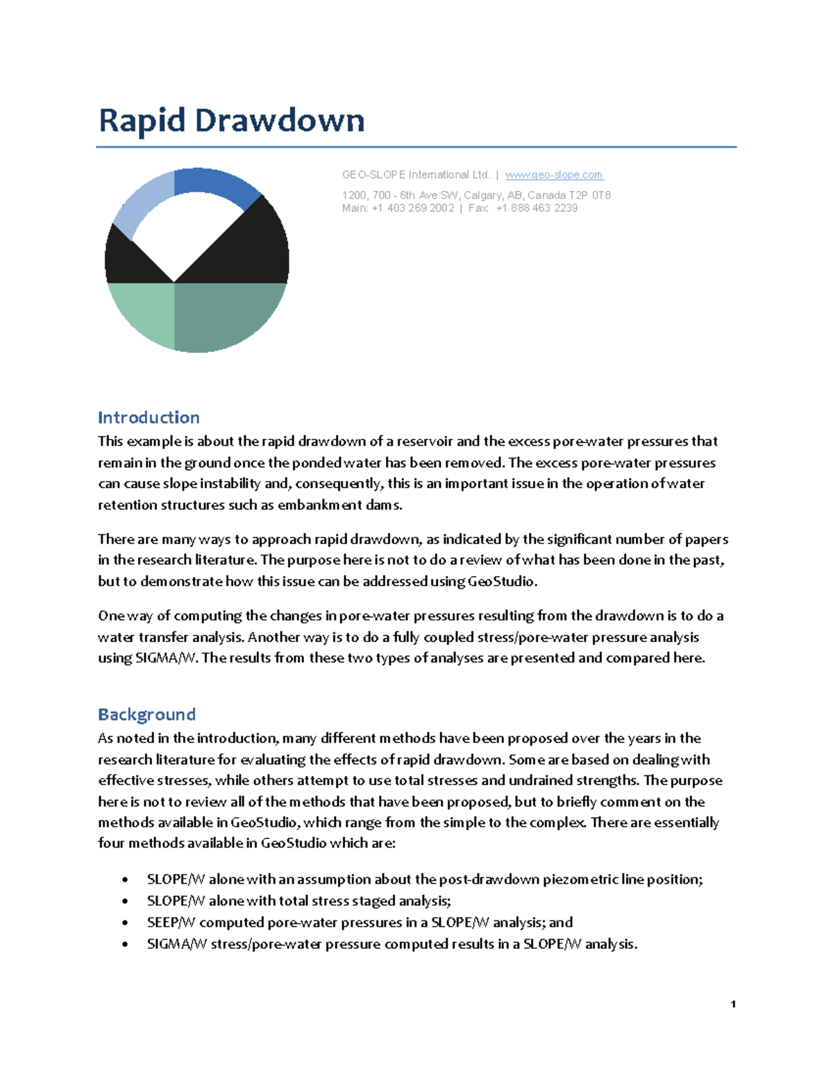 Rapid Drawdown Analysis with GeoStudio: SLOPE/W & SIGMA/W Insights ...