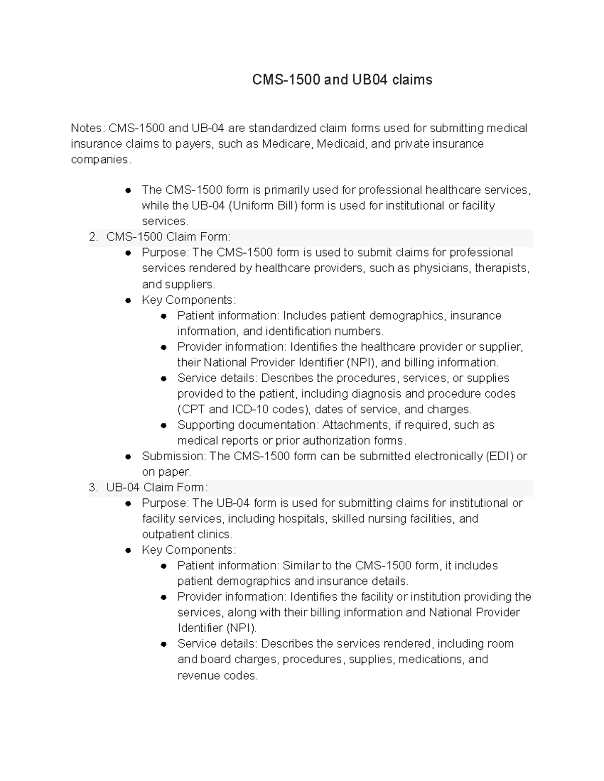 CMS-1500 & UB-04 Claims: Essential Submission Guidelines and Insights ...