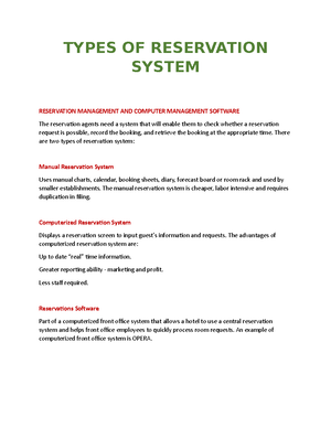 Types of Lodging Establishment - International Hospitality Management ...