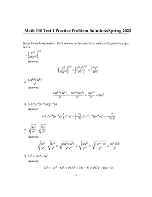 Test 1 Practice Problems - MTH 110 Spring 2020 Test 1 Practice Problems ...
