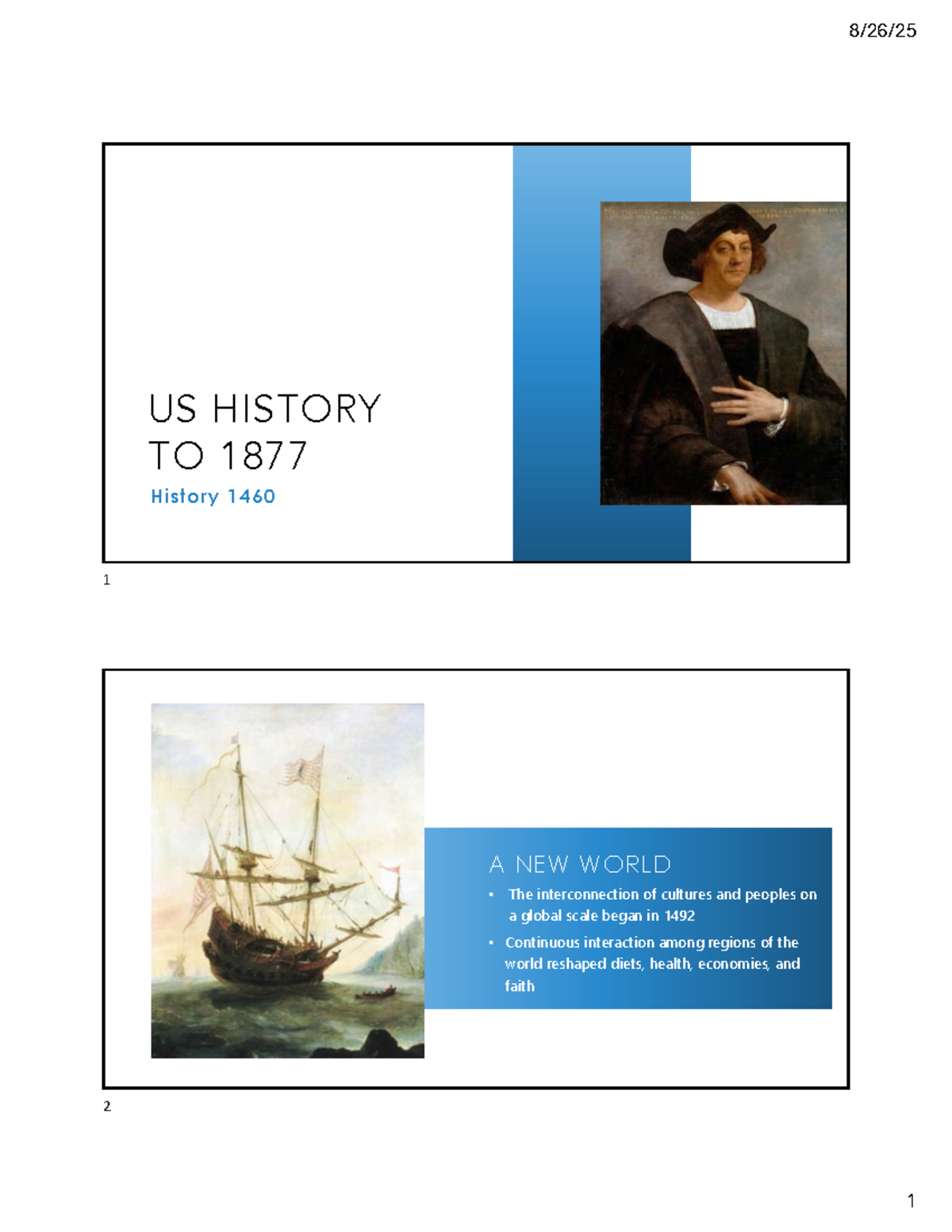 Empires and Colonization: The Impact of European Expansion (HIST 1460 ...