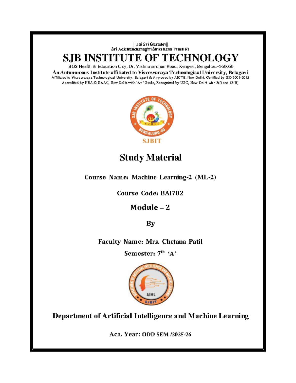BAI702 Module 2 Notes: Learning Set of Rules in AI - Studocu