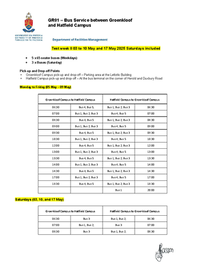 University of Pretoria Academic Calendar 2025: Key Dates & Events - Studocu