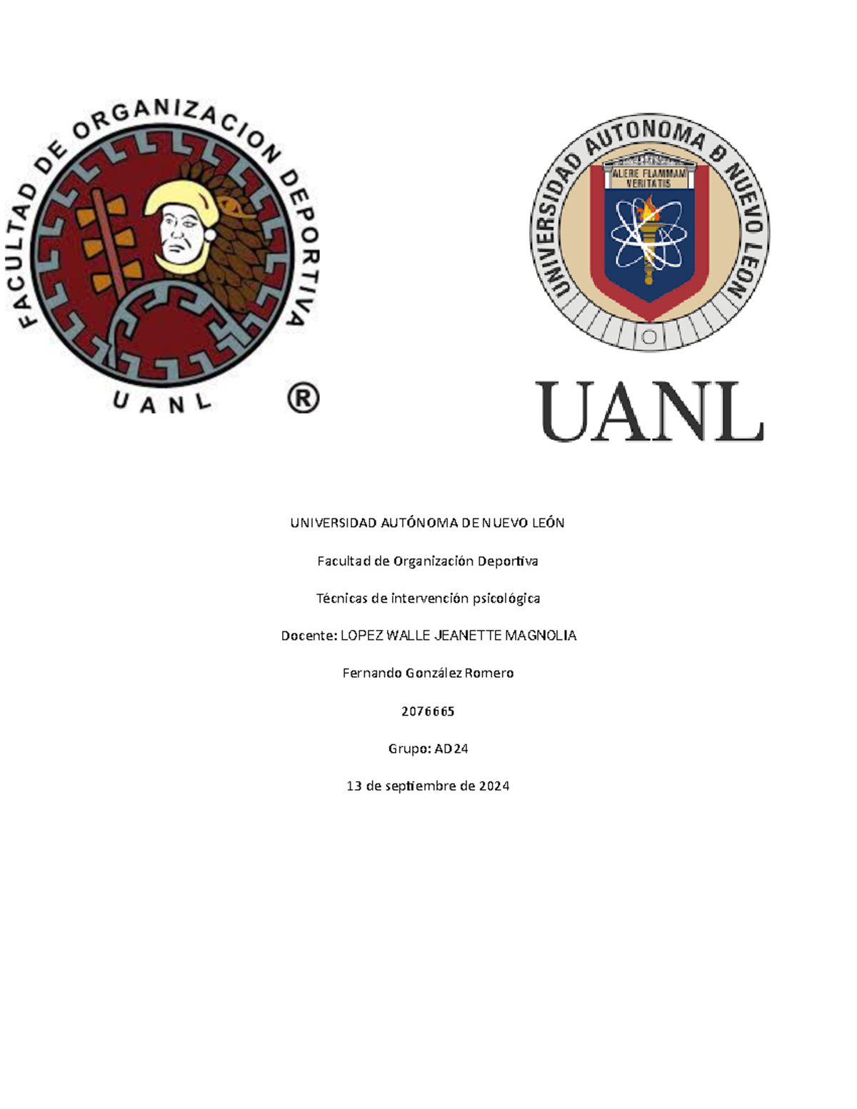Portada Uanl 2 - Algo - Evaluación Nutricional - UNIVERSIDAD AUTÓNOMA ...
