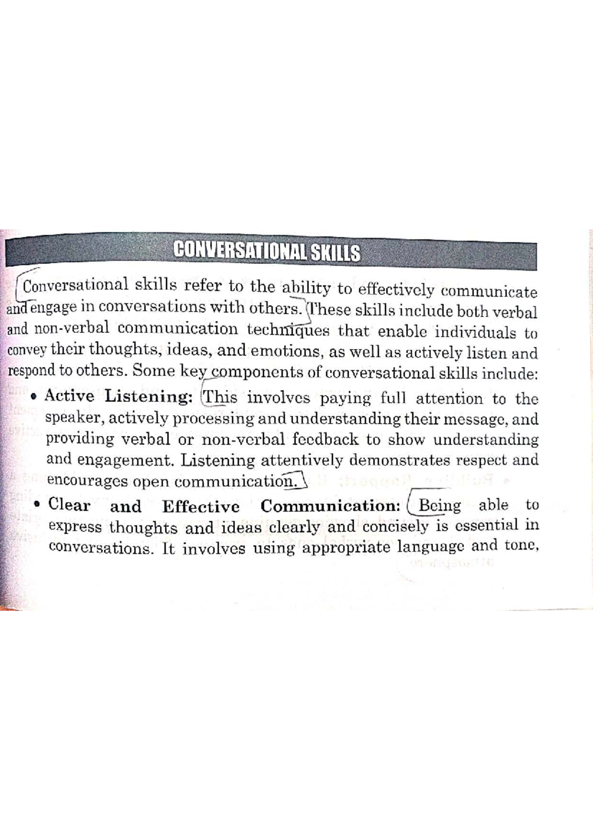 COMM 150: Conversational Skills and Effective Communication Techniques ...
