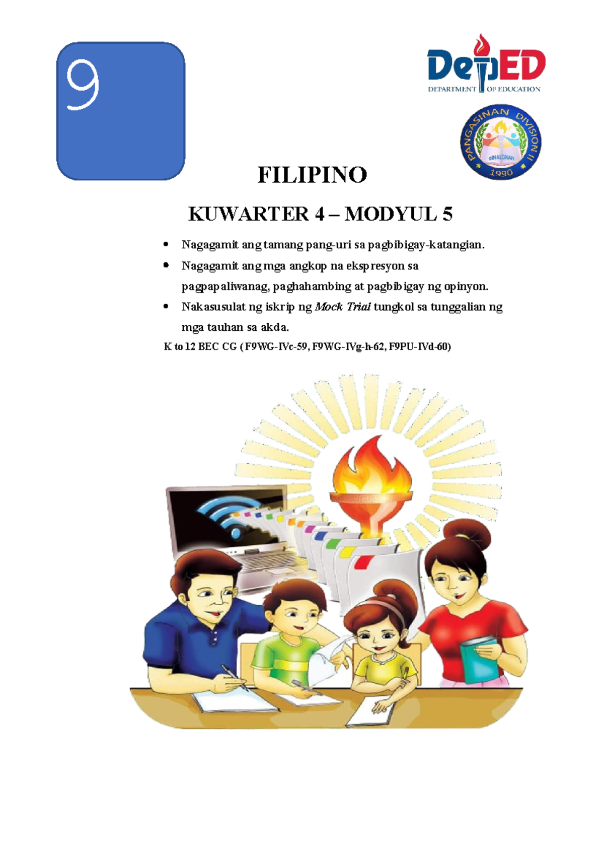 Filipino K to 12 Quarter 4 Module 5: Paggamit ng Pang-uri at Ekspresyon ...
