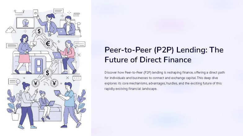 (P2P) Lending: Understanding the Future of Direct Finance - Studocu