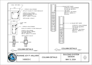 Column Footing Details - DETAIL OF COLUMN DWELLING FOR 2-STOREY ...