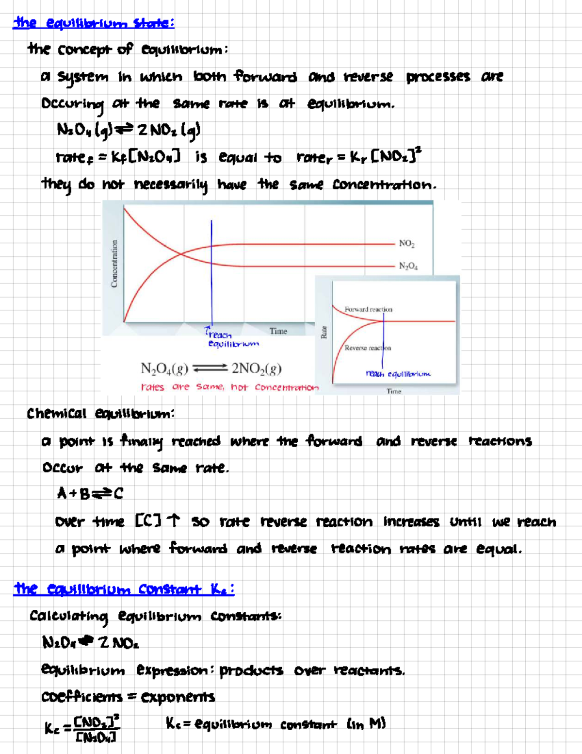 Gen Chem 2: Chapter 15 - Equilibrium Concepts and Reactions - Studocu