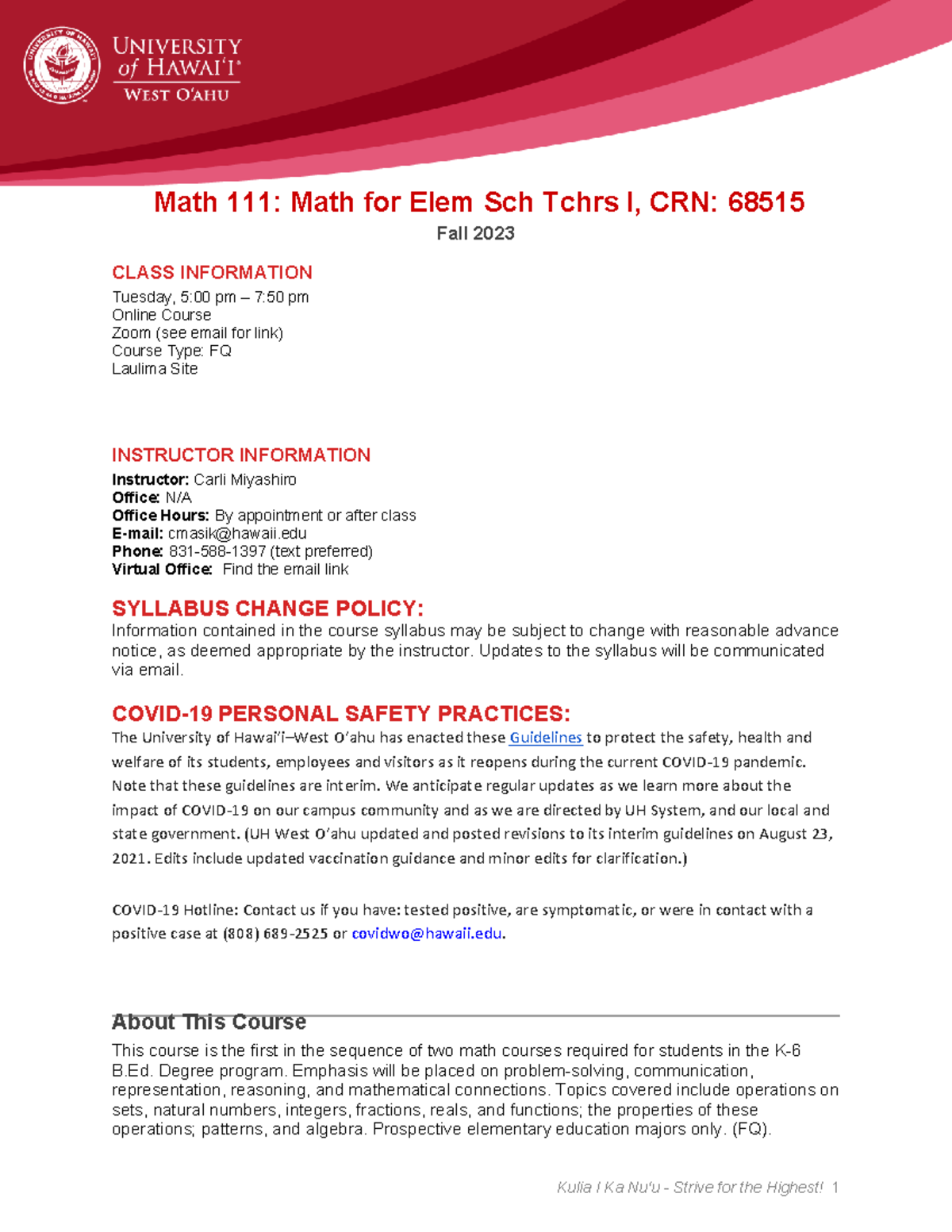 Math 11: Elementary Math for Teachers I - Fall 2023 Course Info - Studocu