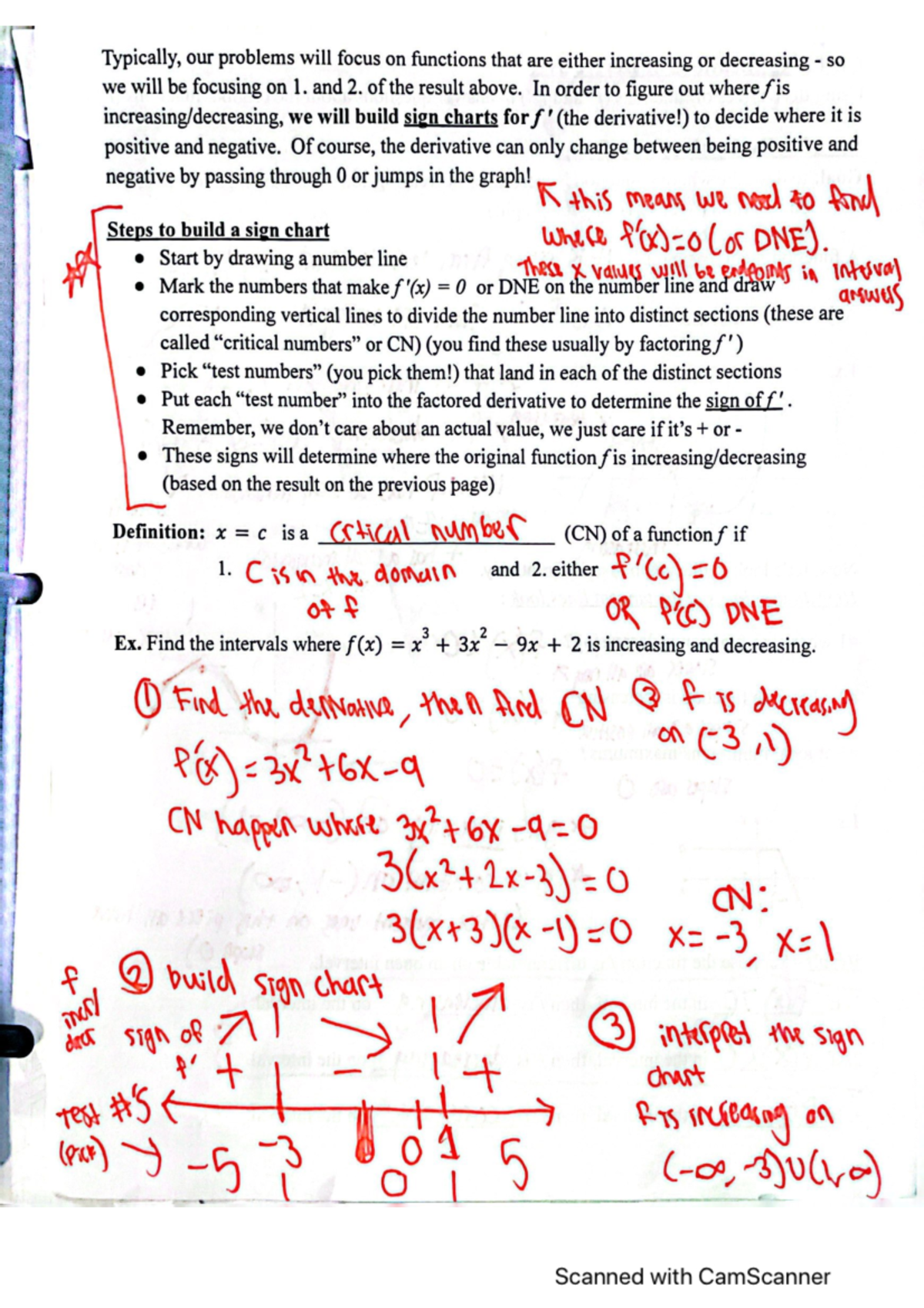Mathematics 12.1: Understanding Increasing/Decreasing Functions (Part 2 ...