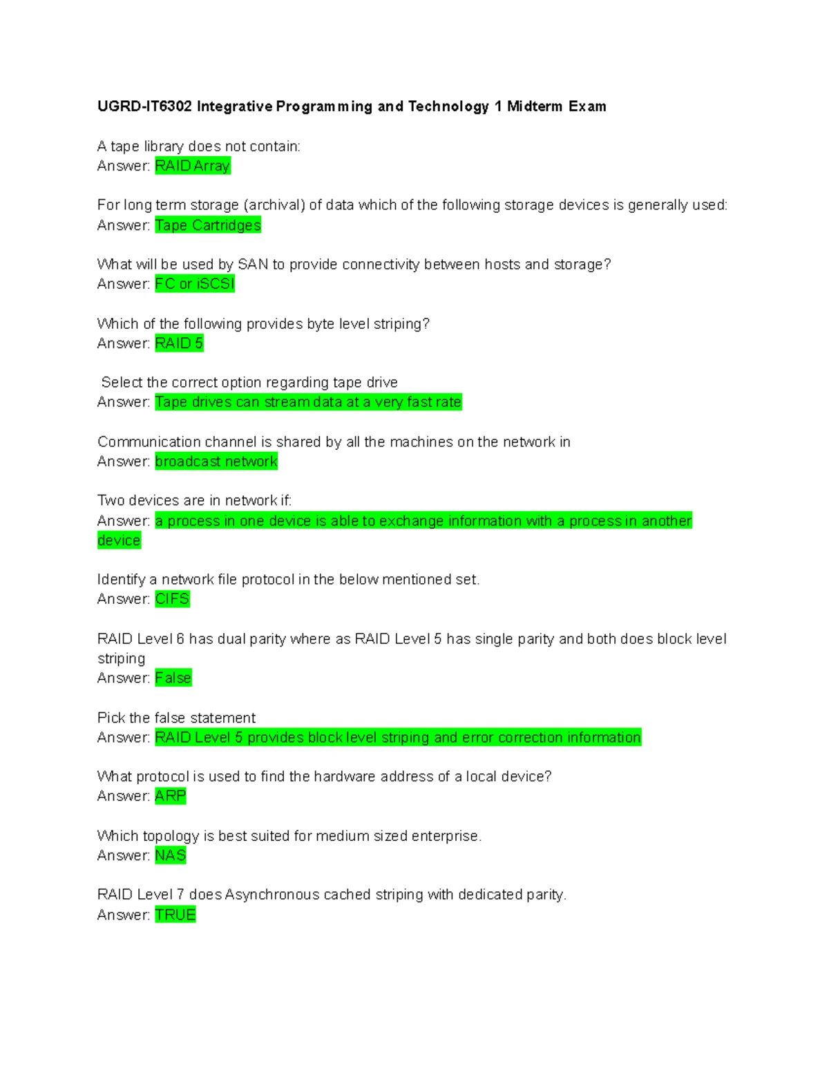 Data Communications and Networking 4 Final Exam Final Lab Exam - Answer ...