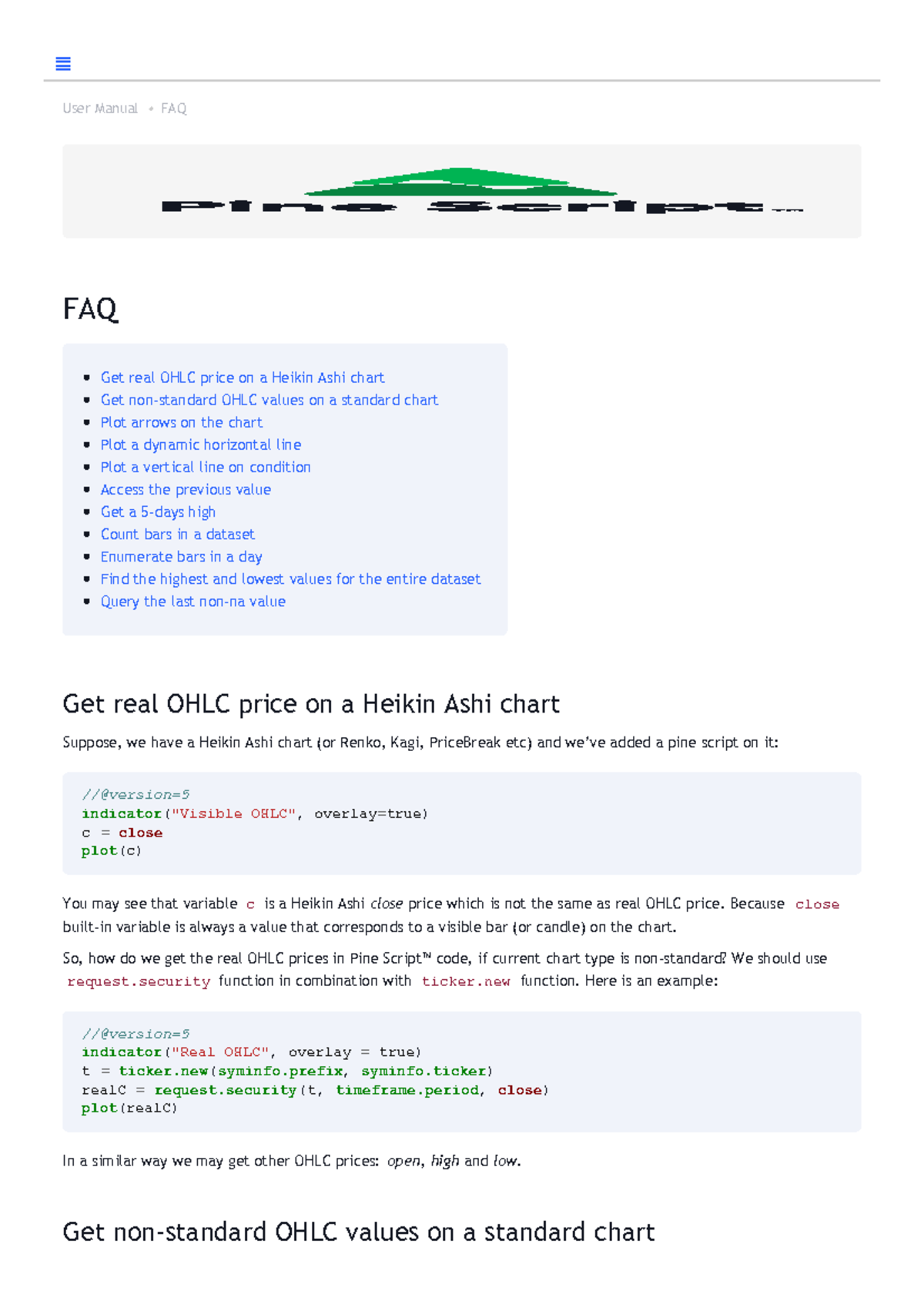 User Manual FAQ: OHLC Prices & Charting Techniques (Course 00048) - Studocu