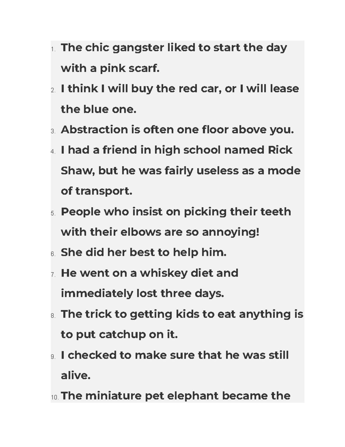 Poem of the Future of the Historical 1 - The chic gangster liked to ...