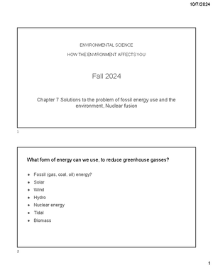 Environmental Science: Chapter 3 - The Greenhouse Effect & Global ...