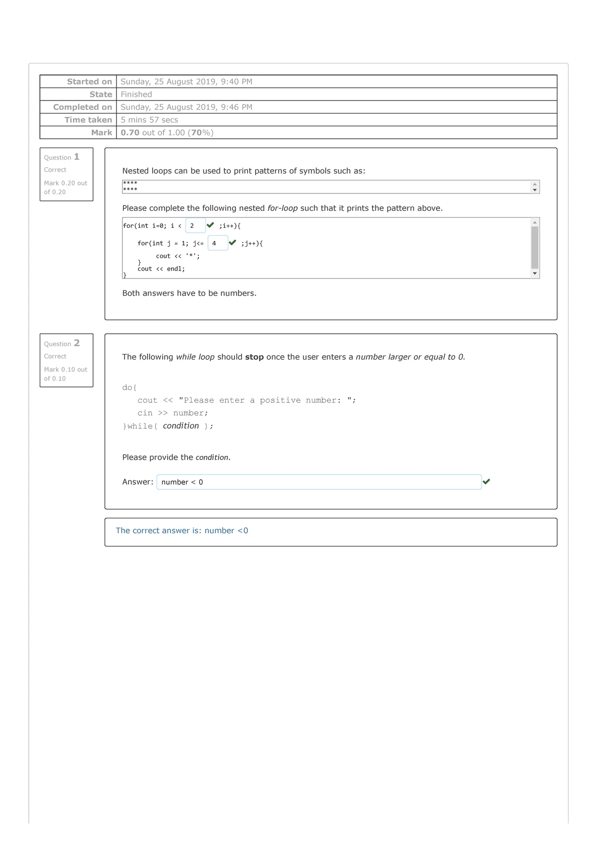 CS111 Week 1 Quiz Attempt by Georgy Tari - 11/1/23, 6:32 AM Week 1 Quiz: Attempt review - Studocu