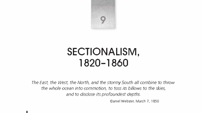 Amsco U.S. History: Sectionalism and Regional Differences - Studocu