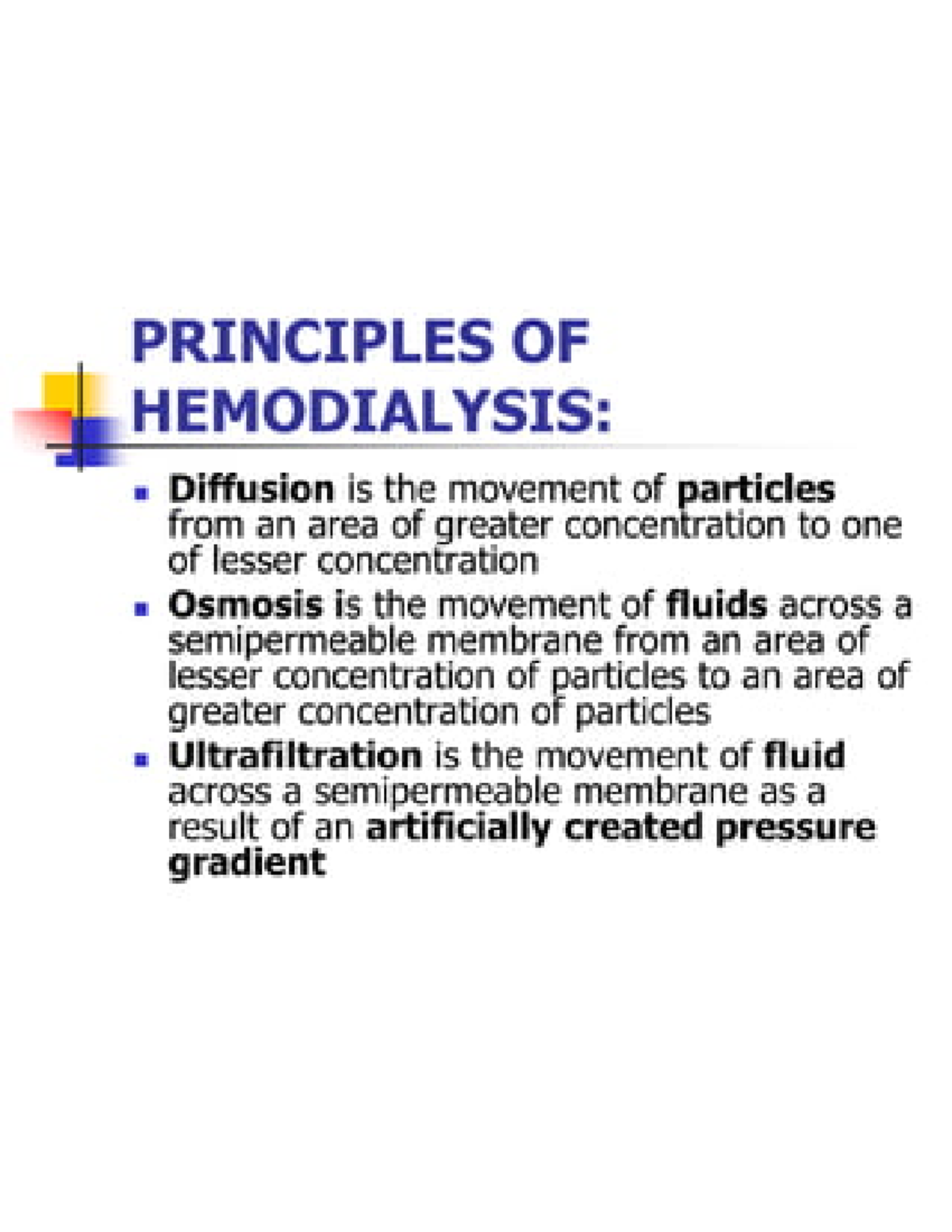 Hemodialysis Principles