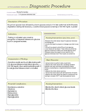 Oxytocin - Med card template - ACTIVE LEARNING TEMPLATE: Medication ...