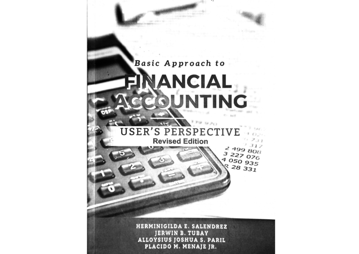 Basic Approach to Financial Accounting User s Perspective (Revised ...