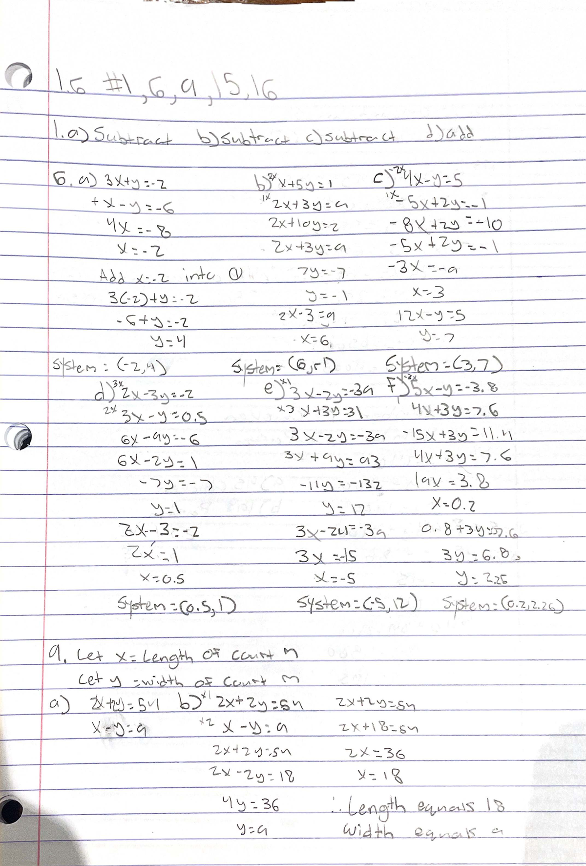 1.6 Math Homework & Class Notes: Subtraction & Addition Concepts - Studocu