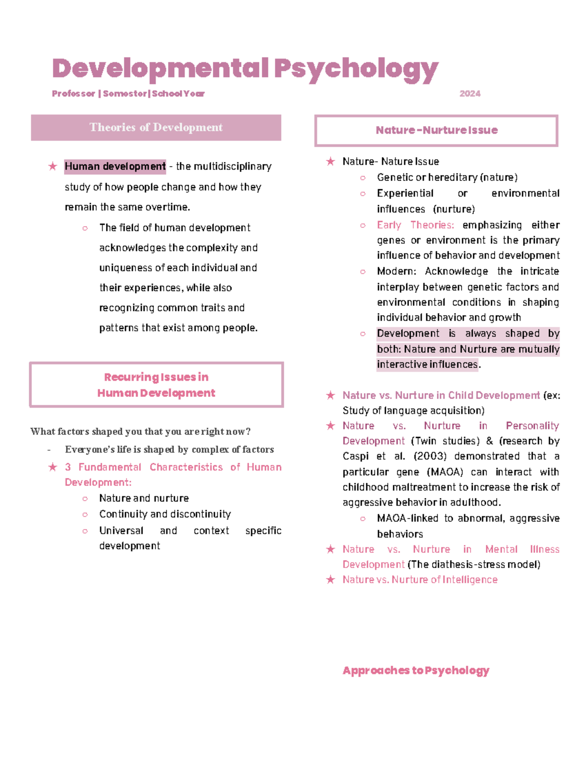 Developmental Psychology - Developmental Psychology Professor ...