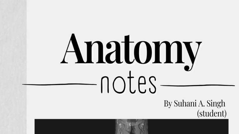 Upper Limb Anatomy Notes (ANAT 101) by Suhani A. Singh - Studocu