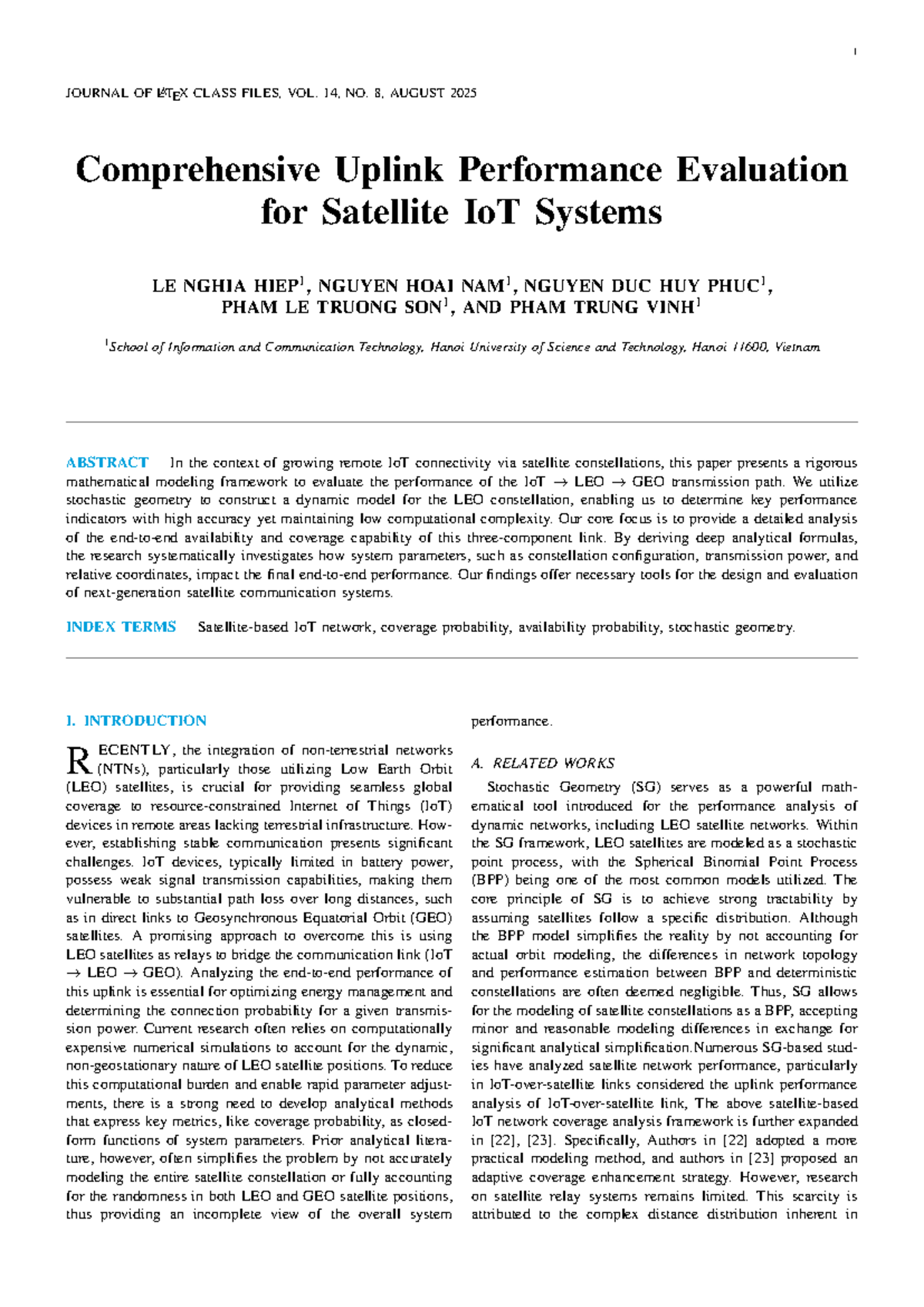 Comprehensive Uplink Performance Analysis for Satellite IoT Systems ...