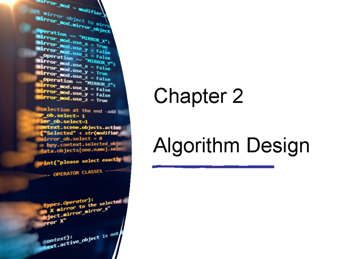 - Chapter 2 - Algorithm Design - Chapter 2 Algorithm Design Outline ...