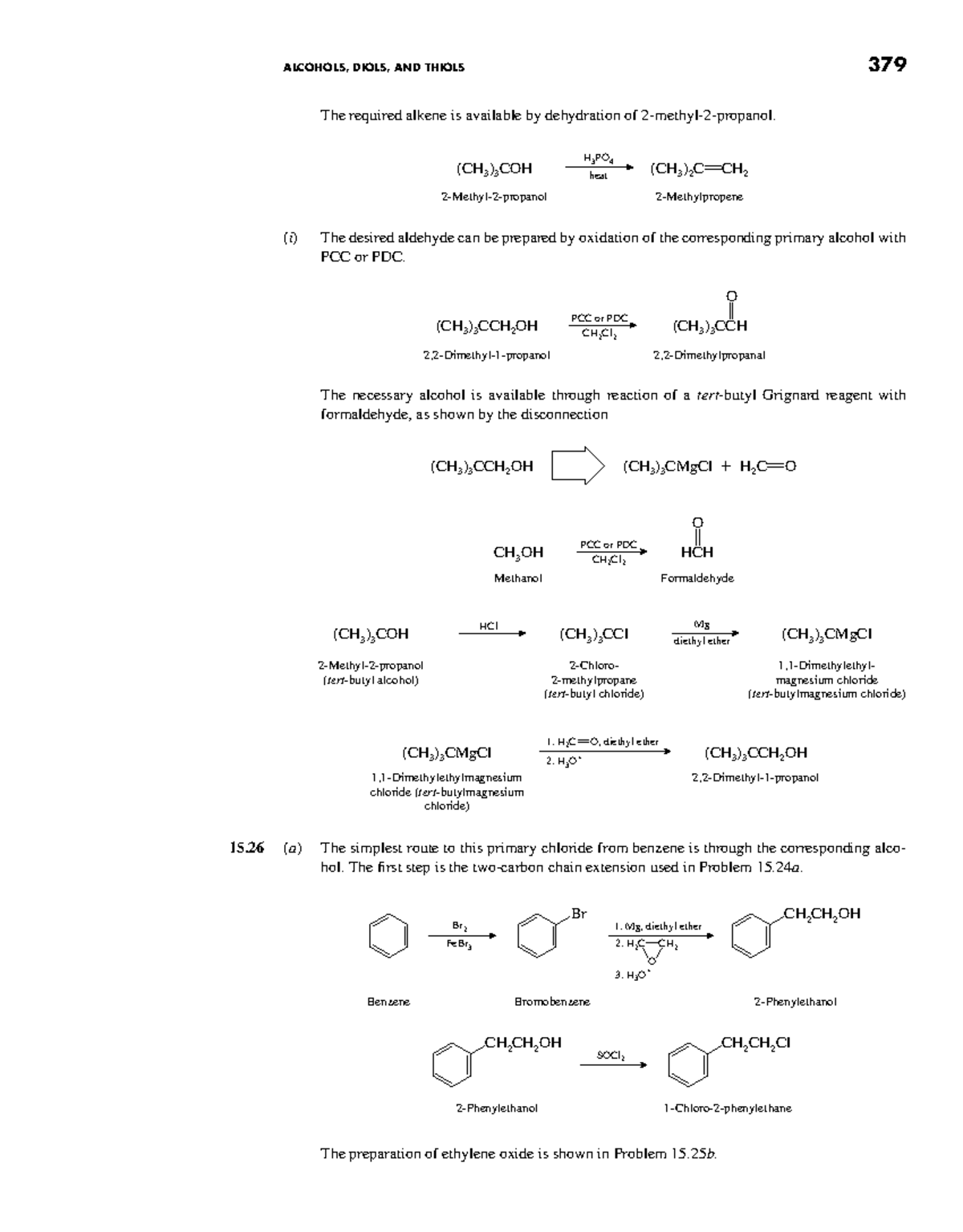 Organic Chemistry 4th Ed: Solutions for 379 Alcs, Diols & Thiols - Studocu