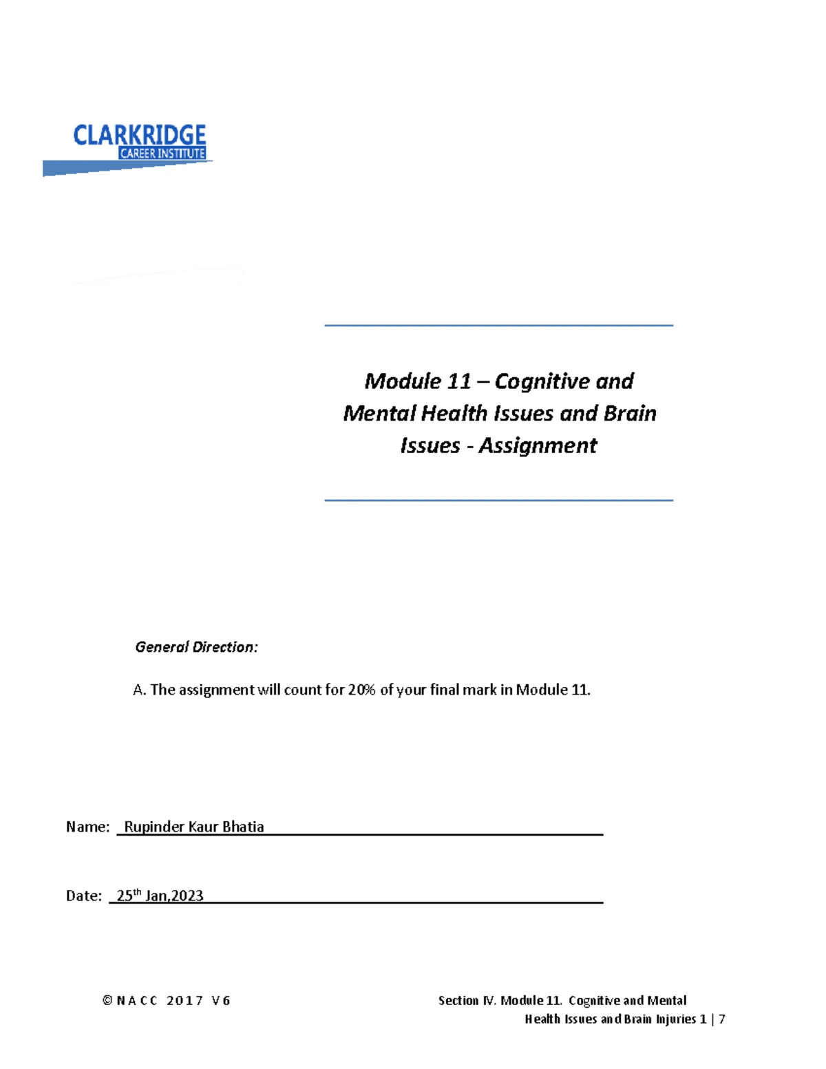 Module 5 assignment - Module 5 – Abuse and Neglect Assignment General ...