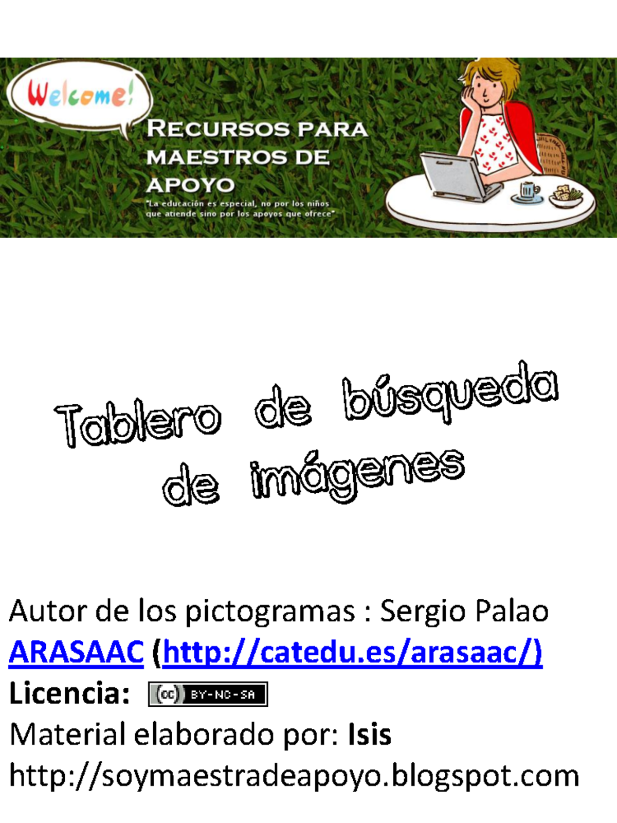 Busca el pictograma siguiendo instrucciones 1 - Sergio Palao ARASAAC ...