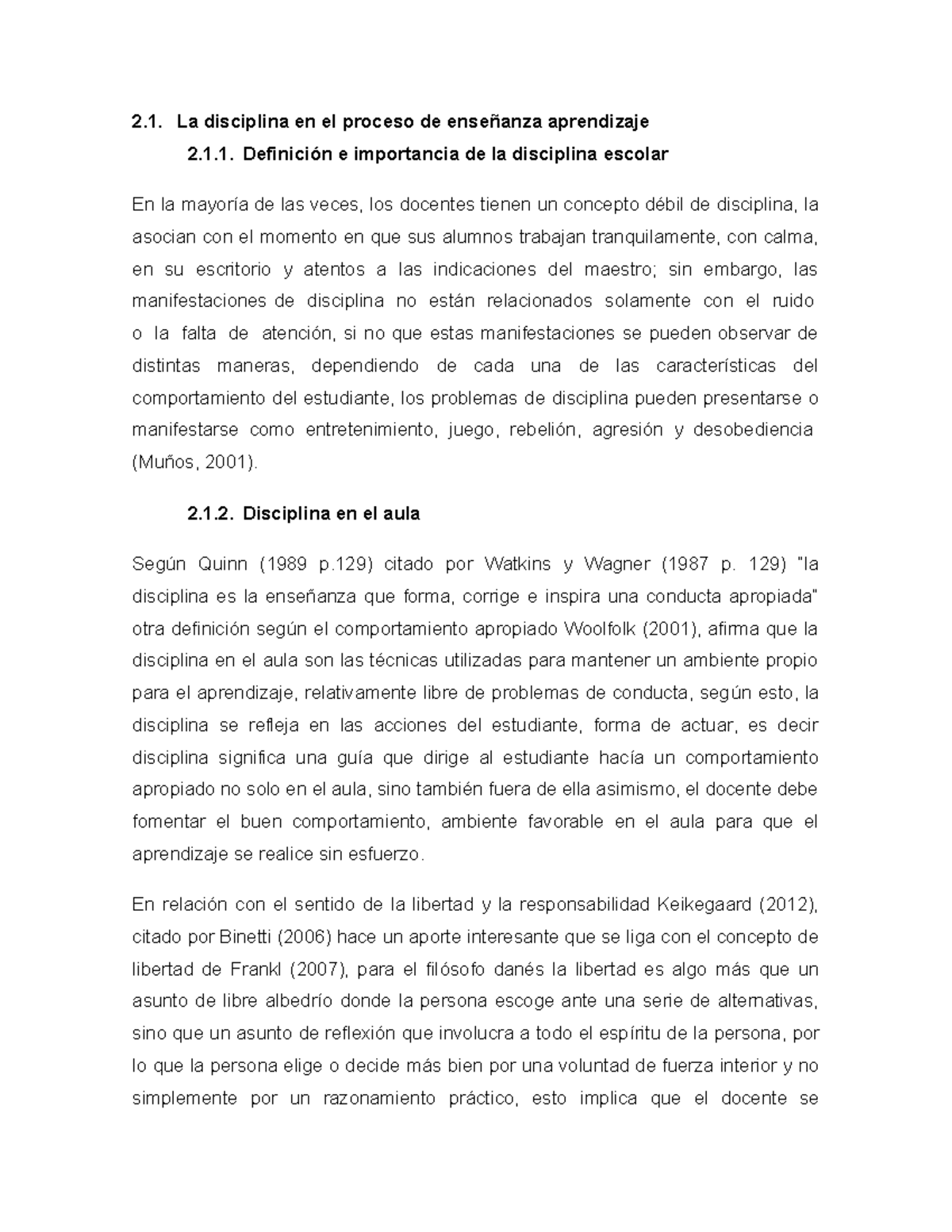 La disciplina en el proceso de enseñanza-aprendizaje: Definición y ...